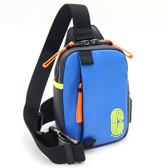 Coach | Bags | Coach Body Bag C5339 Blue Multicolor Leather Mens | Poshmark